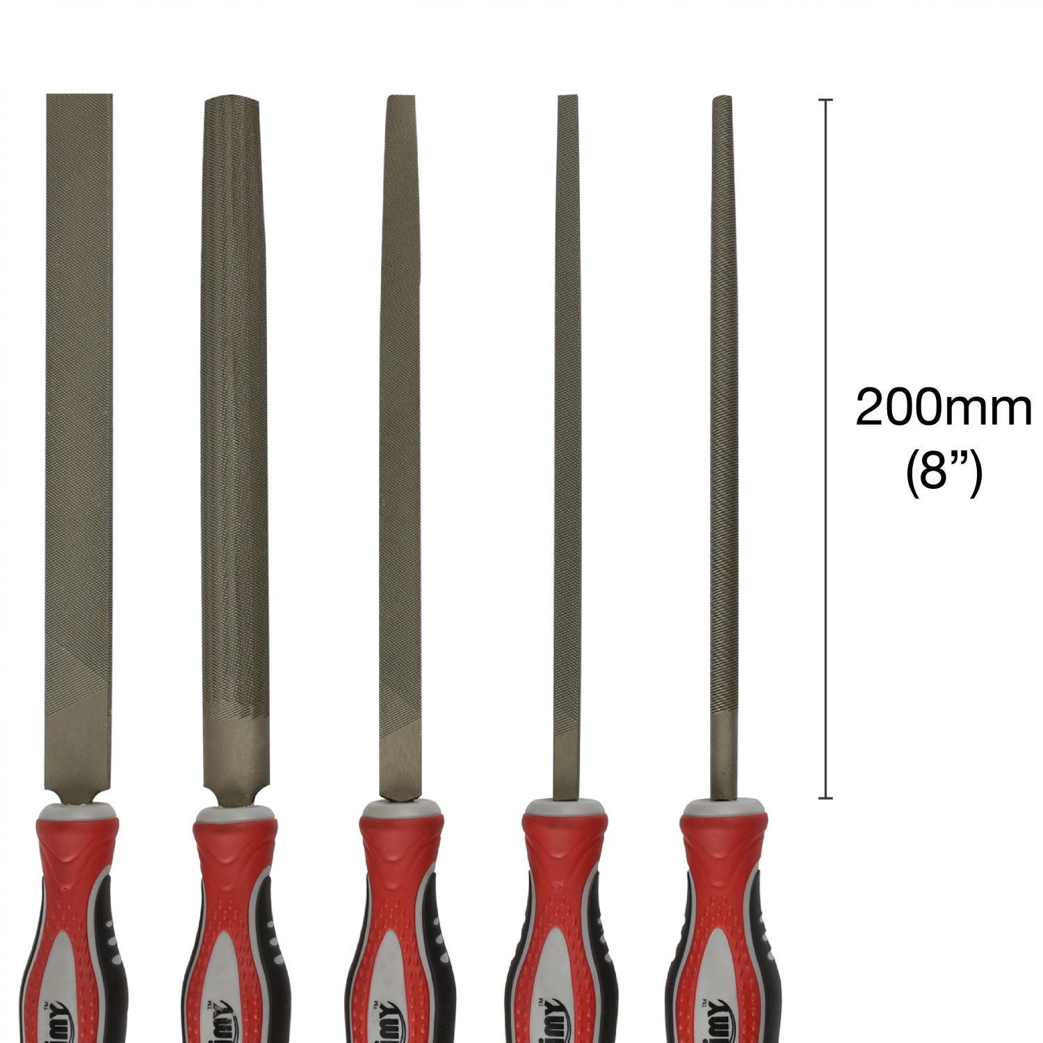 5 Piece Automotive File Set 200mm (8″) | YouTools