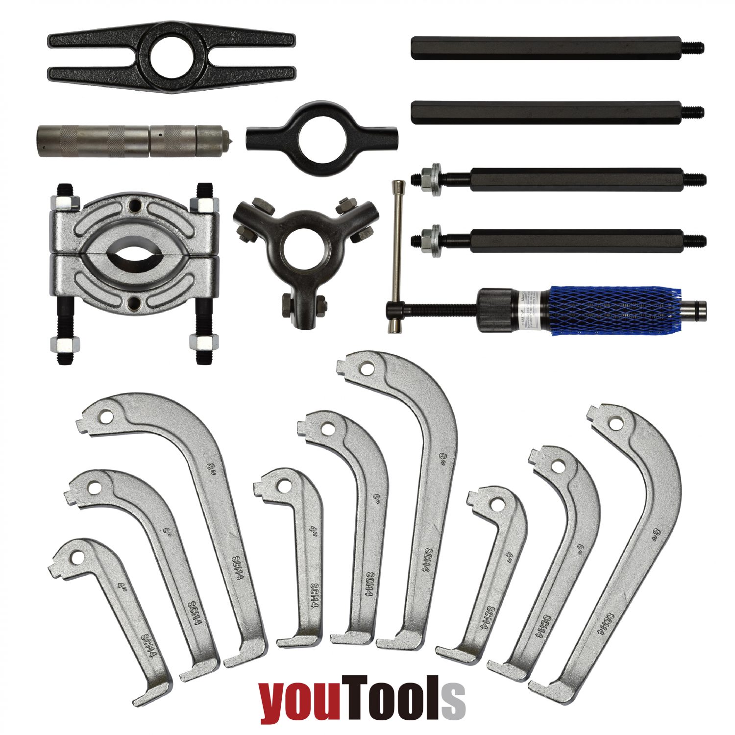 25PCE 10 Ton Hydraulic Gear Puller Set | YouTools