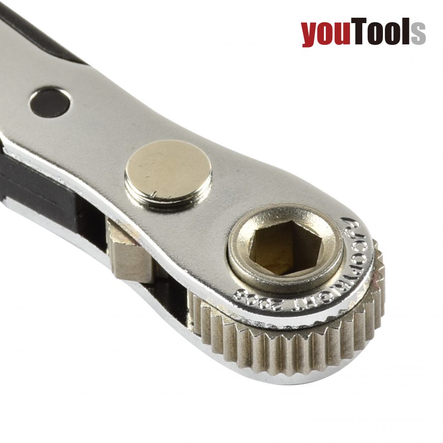 Mini Box Ratchet Driver Reversible 1/4″ Bits 36-tooth 110 mm Long ...