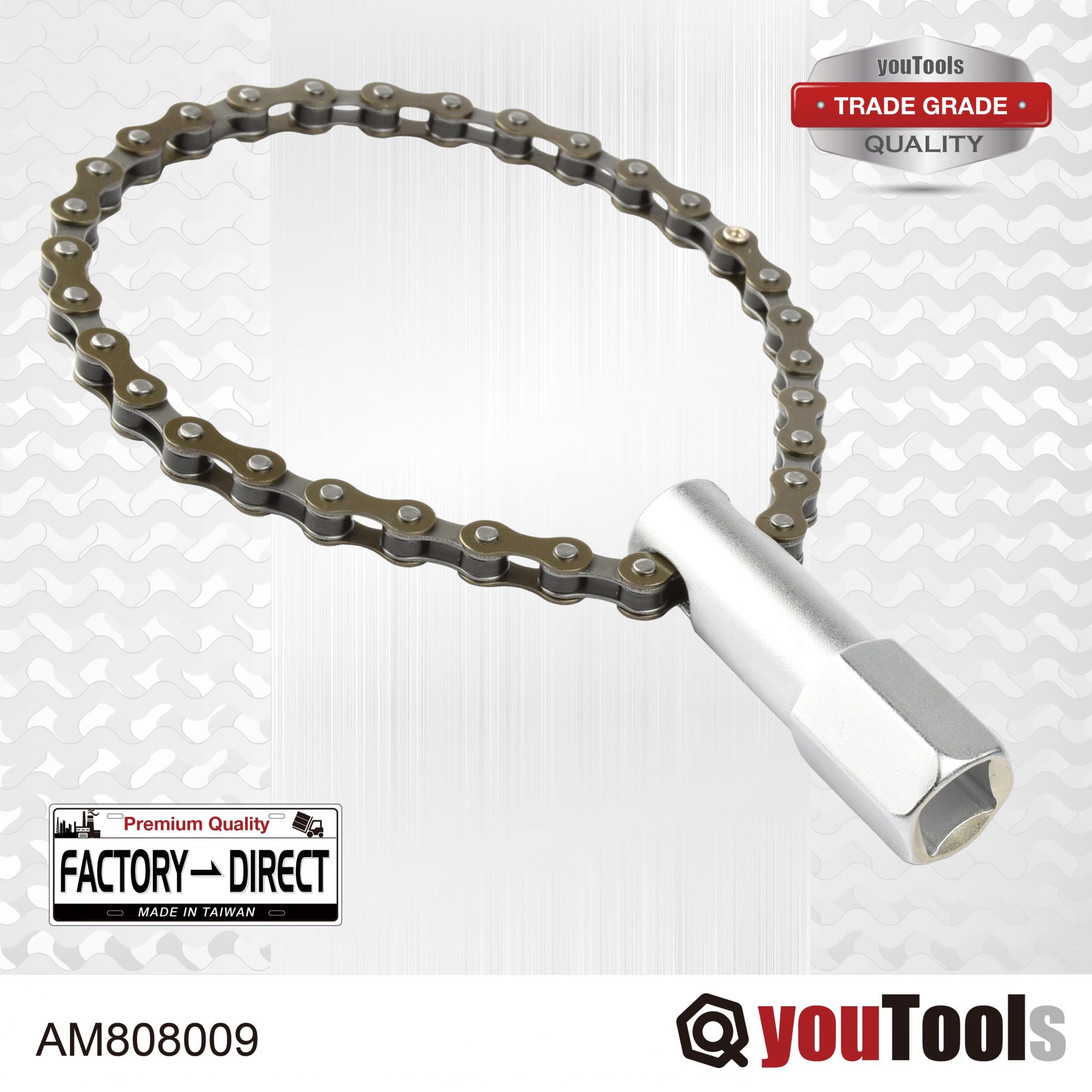 Oil Filter Wrench Chain Type 1/2″ Drive Capacity 120 mm | YouTools